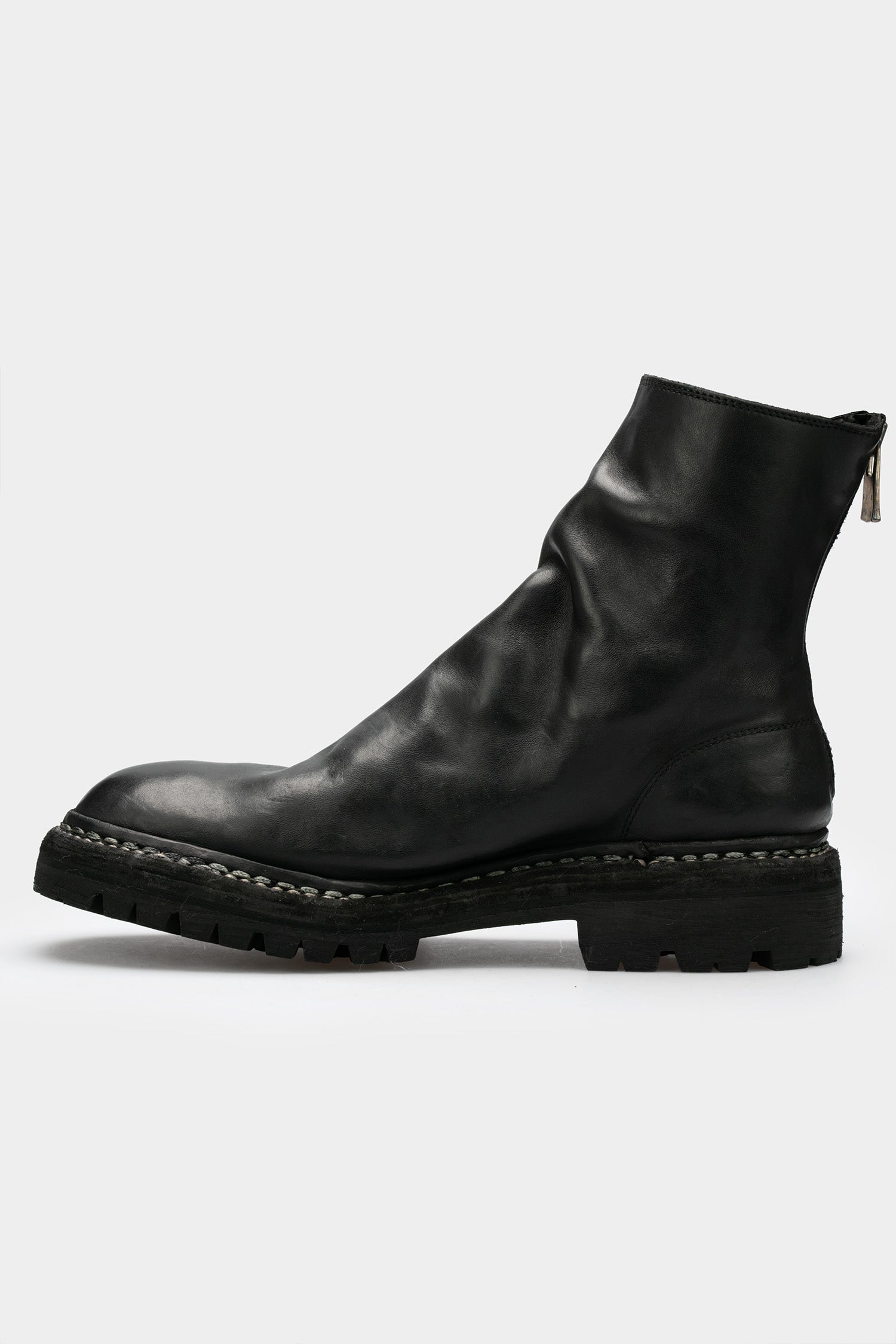 Guidi 796V_N - Back zip boots, Black / Full Grain Horse Leather ...
